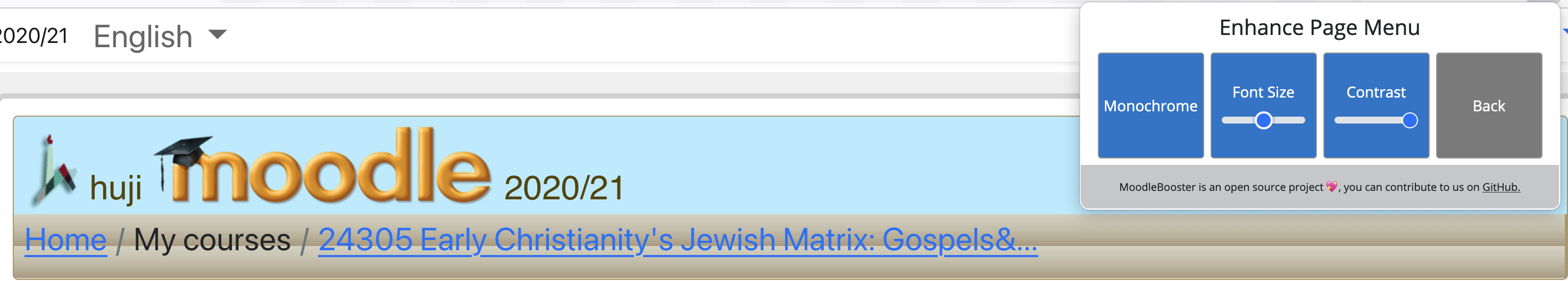 Contrast doesn't save when font size is changed · Issue #70 · norbit8/MoodleBooster · GitHub