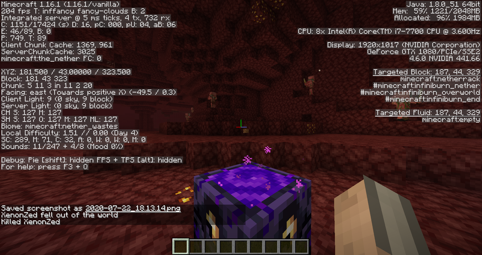 [1.16.1-pre7][Bug] Respawning causes entities to visually desync/become invisible · Issue #4414 ...