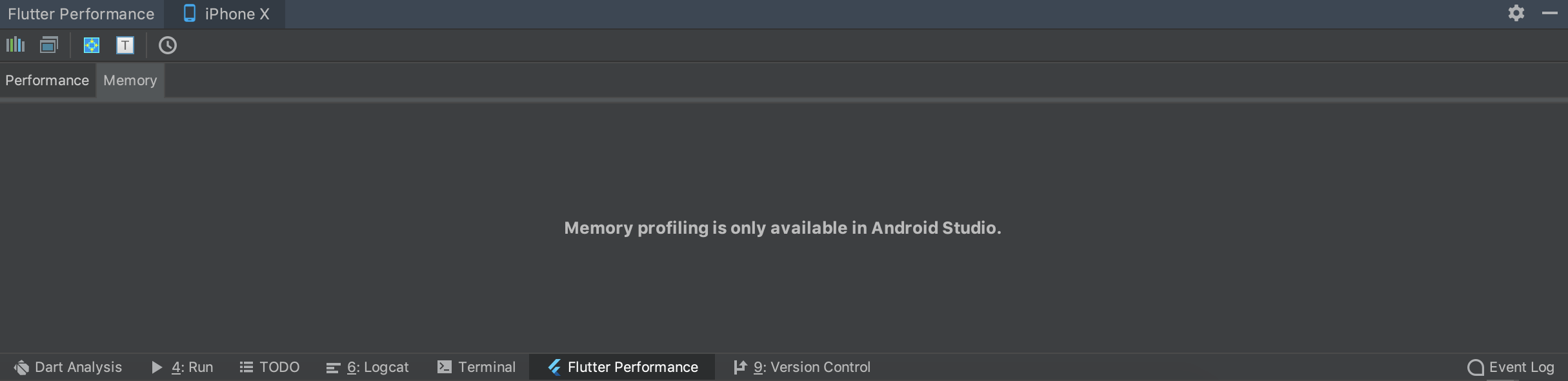 Memory profiling is only available in Android Studio. · Issue #3547 · flutter/flutter-intellij ...