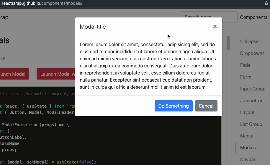 Shift and shift+tab focus items of the body when modal is open · Issue #1679 · reactstrap ...