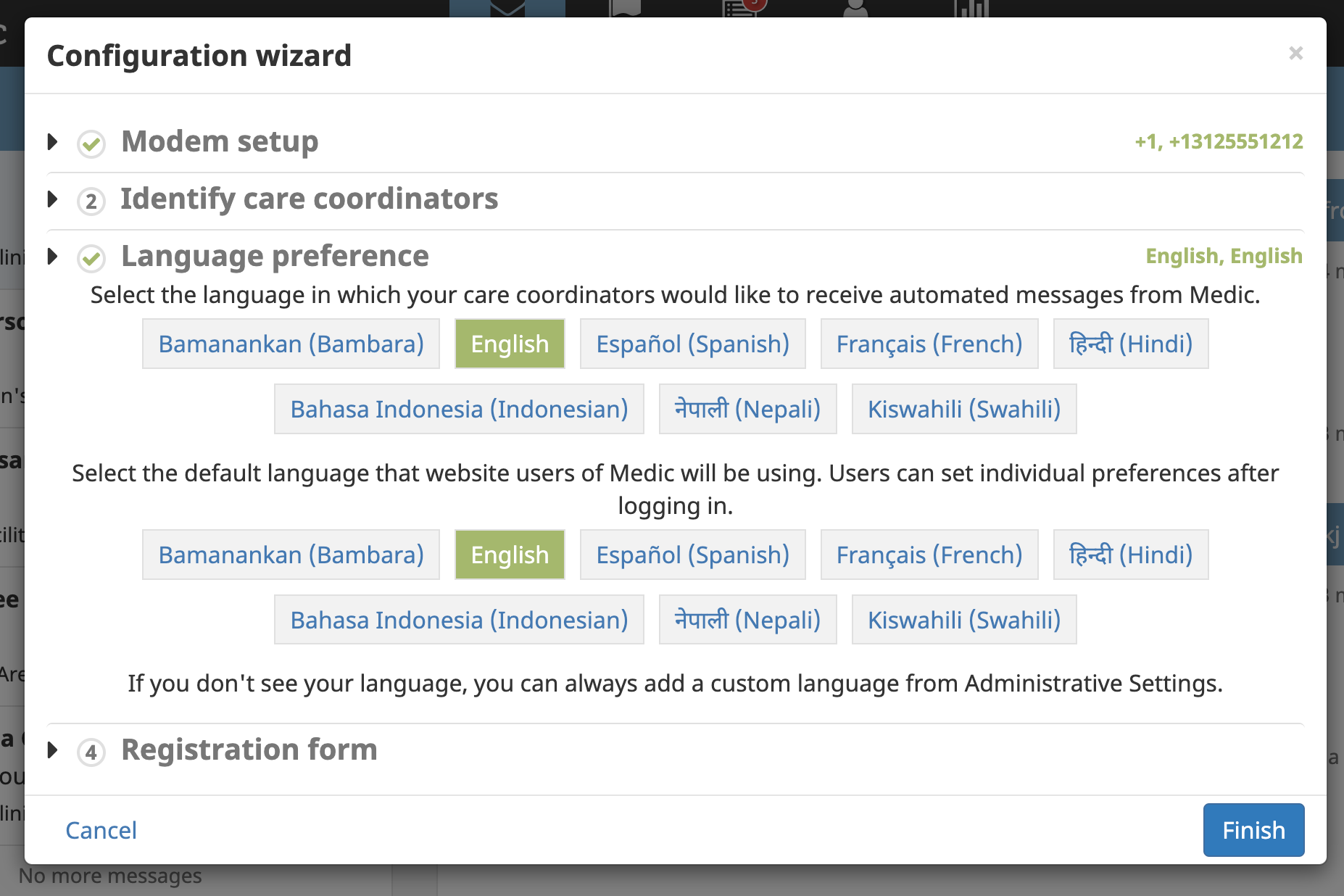 Remove configuration wizard · Issue #8190 · medic/cht-core · GitHub