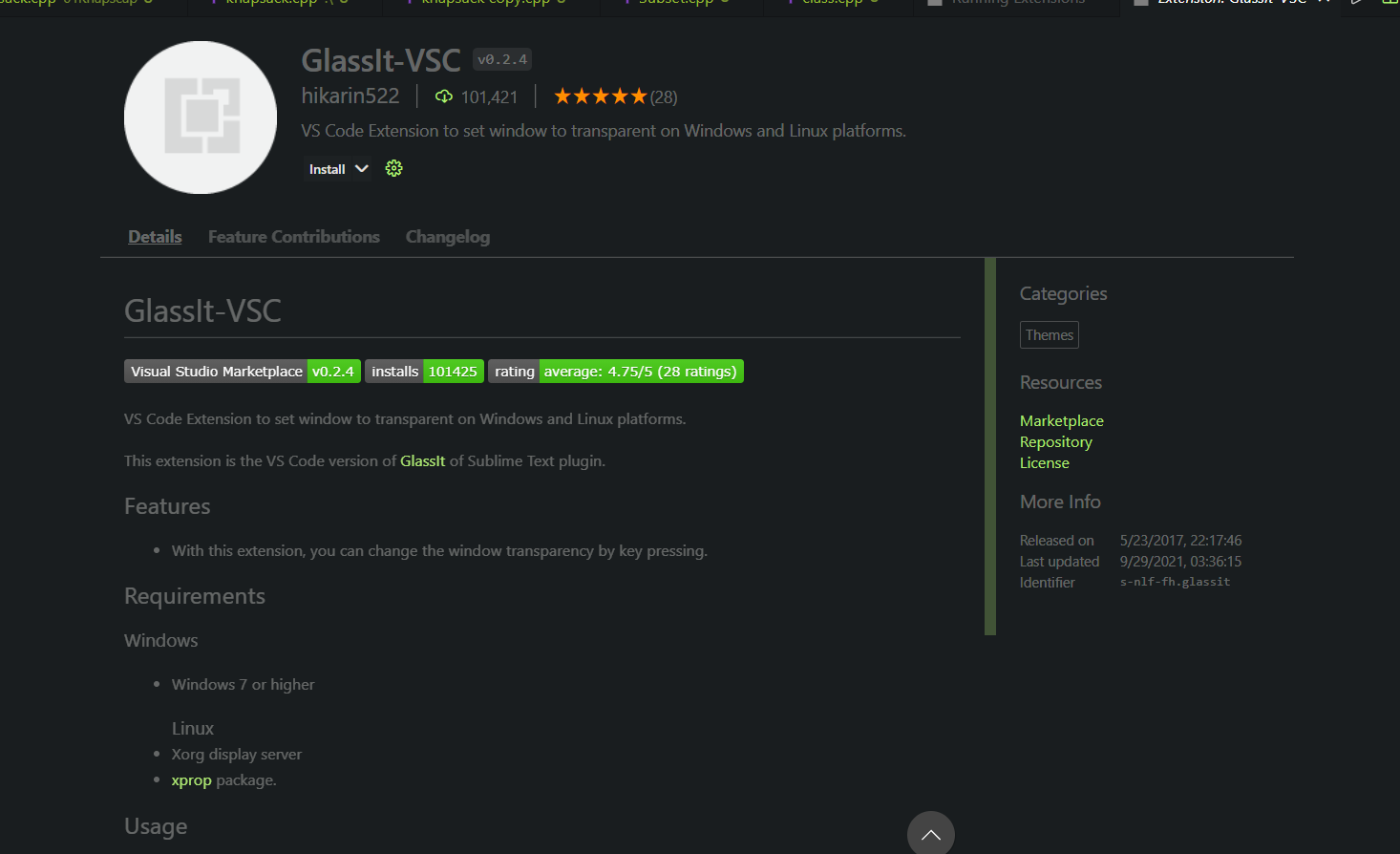 Transparency Not going Even after clean reinstall and deleting the ...
