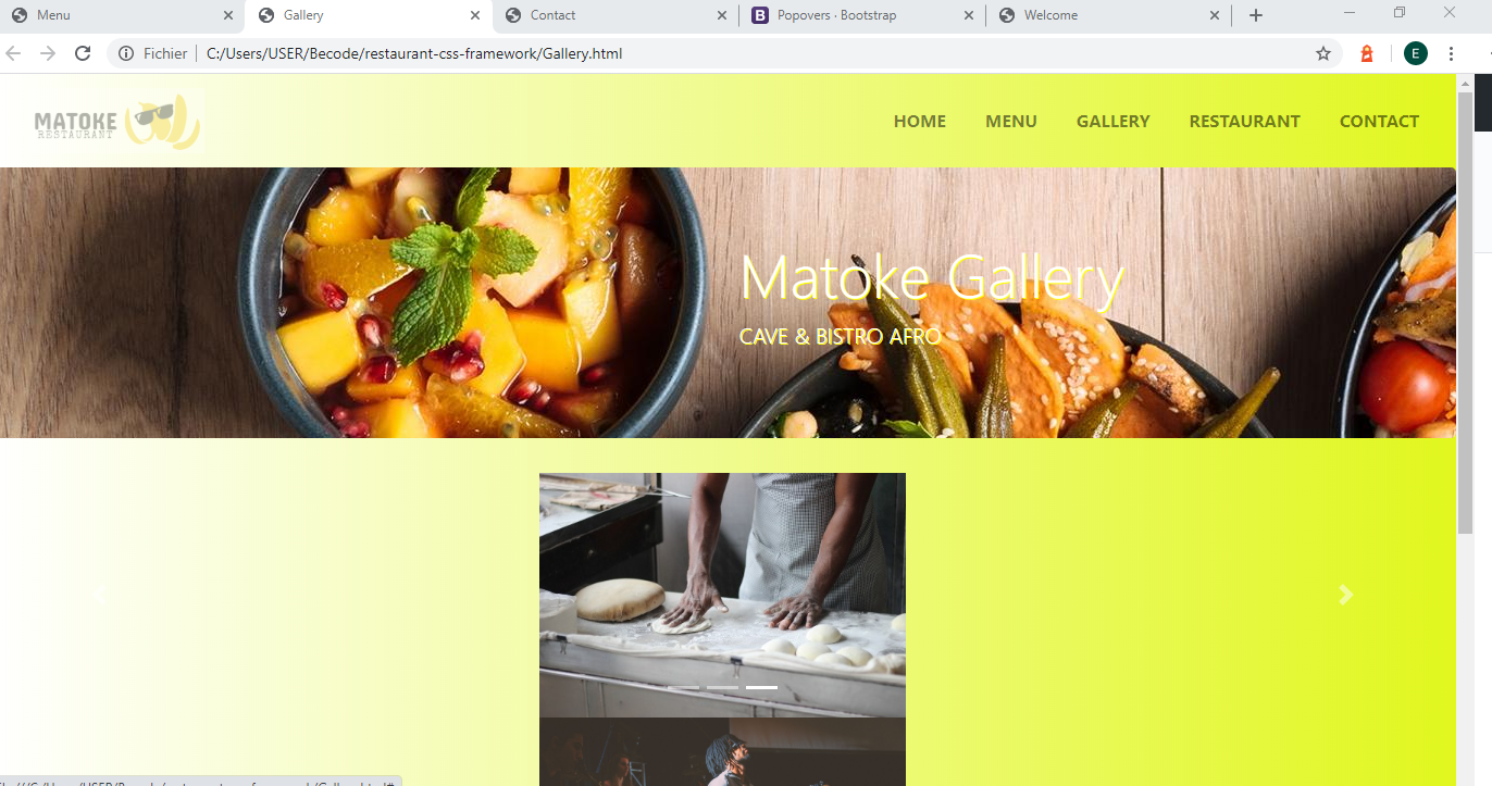 GitHub - eugeniejessica/restaurant-css-framework: This a Restaurant ...