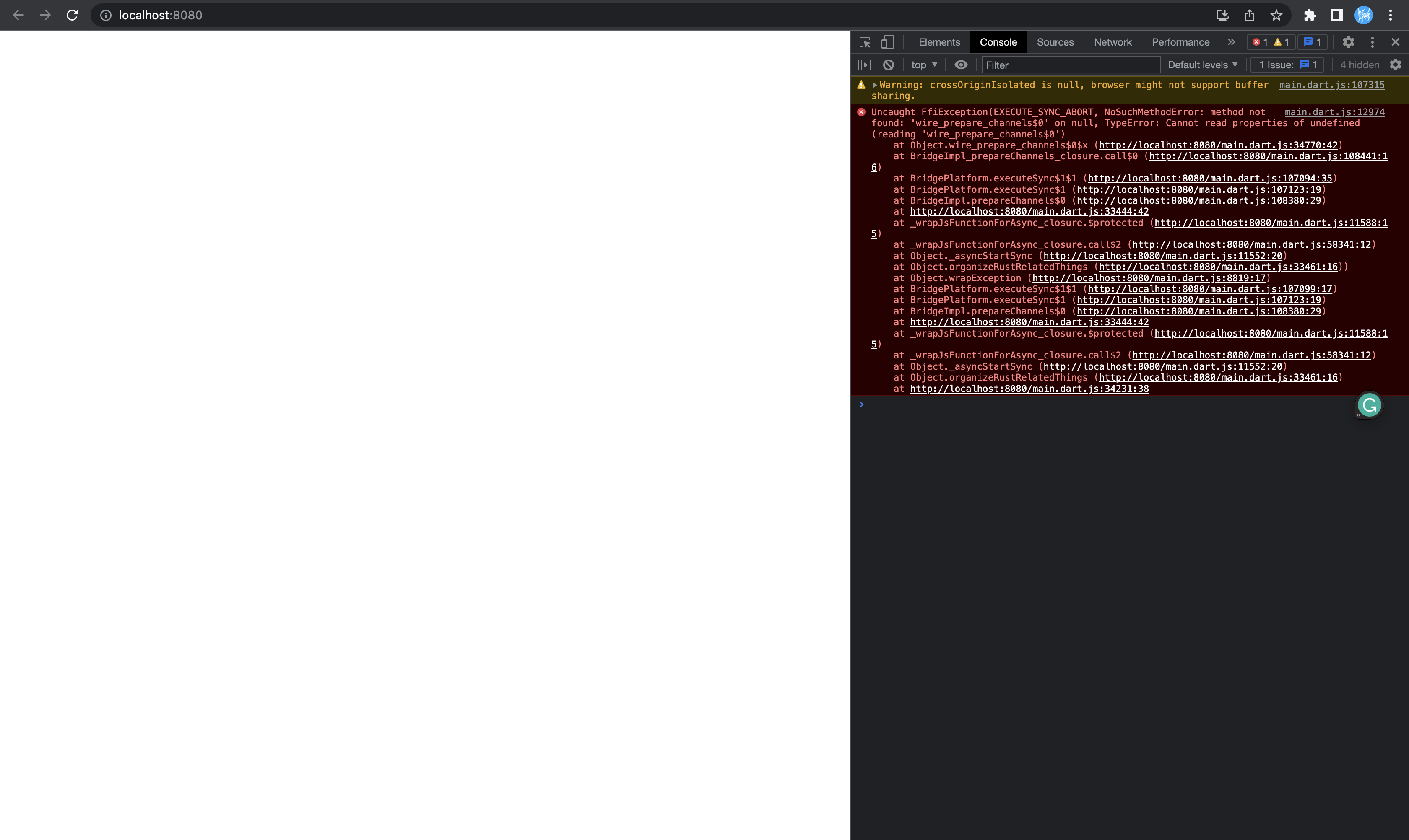 `syncreturn` Produces `ffiexceptionnosuchmethoderror` On The Web · Issue 1218 · Fzyzcjy