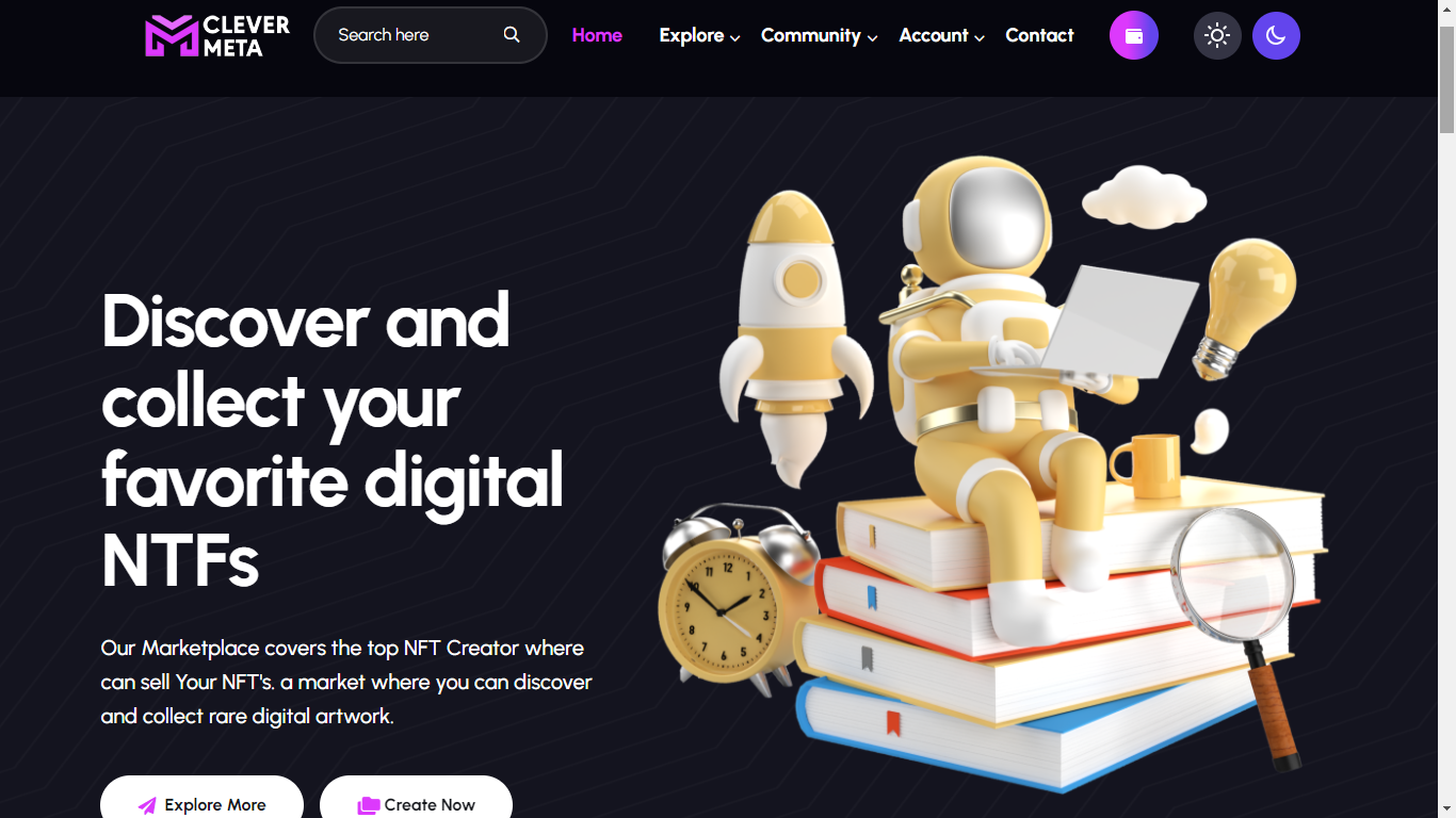 GitHub - parthupatel/Clever-Meta-NFT: CLEVARMETA is a platform for the direct exchange of NFTs ...