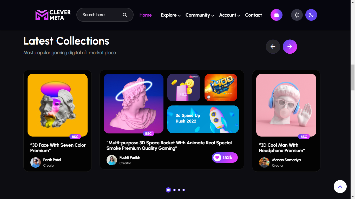 GitHub - parthupatel/Clever-Meta-NFT: CLEVARMETA is a platform for the direct exchange of NFTs ...