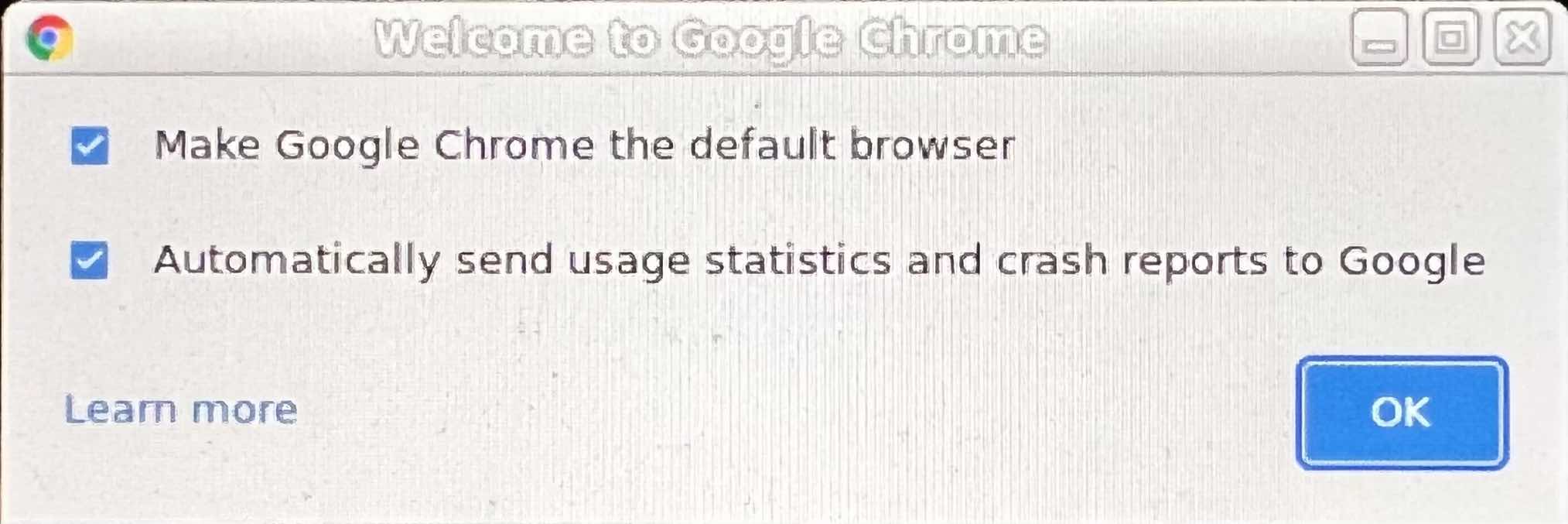 Chrome welcome page shown even with --no-first-run option · Issue #376 · ultrafunkamsterdam ...