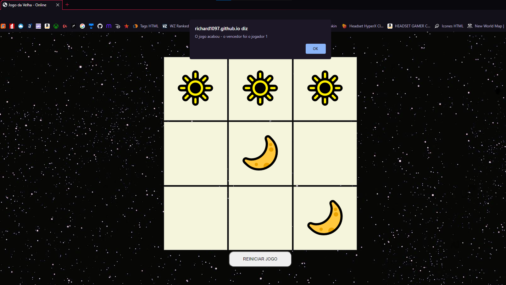 GitHub - Richard1097/jogo-da-velha: Jogo da velha criado no curso de ...