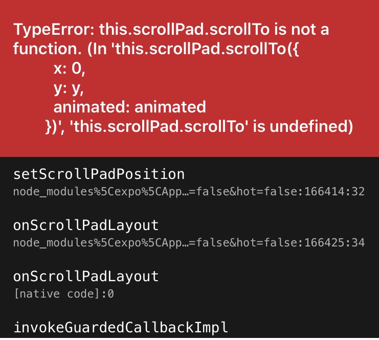 ScrollPad error with Agenda · Issue #1168 · wix/react-native-calendars · GitHub