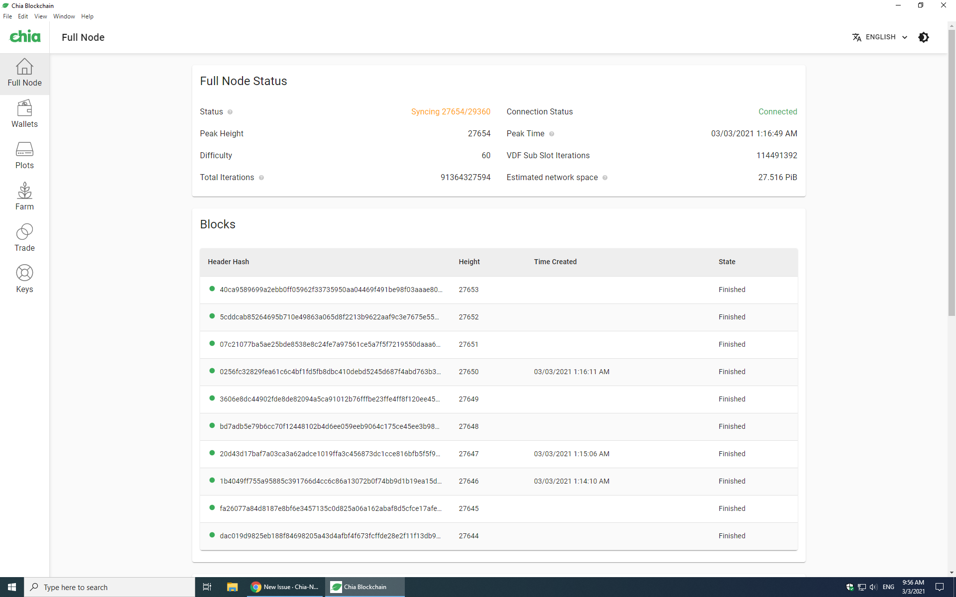 Chia Gui 1 0rc4 Still Unable To Sync After 12 Hours · Issue 116 · Chia Network Chia Blockchain