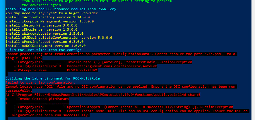 Can't Run unattend-lab gets stuck creating .mof files · Issue #221 · pluralsight/PS-AutoLab-Env ...