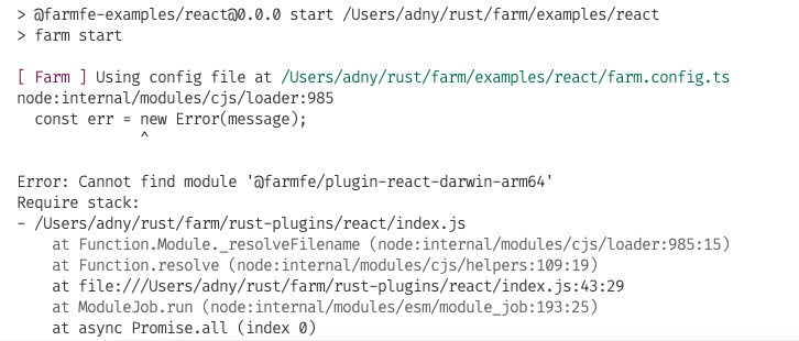 How to start the development environment? · Issue #107 · farm-fe/farm ...