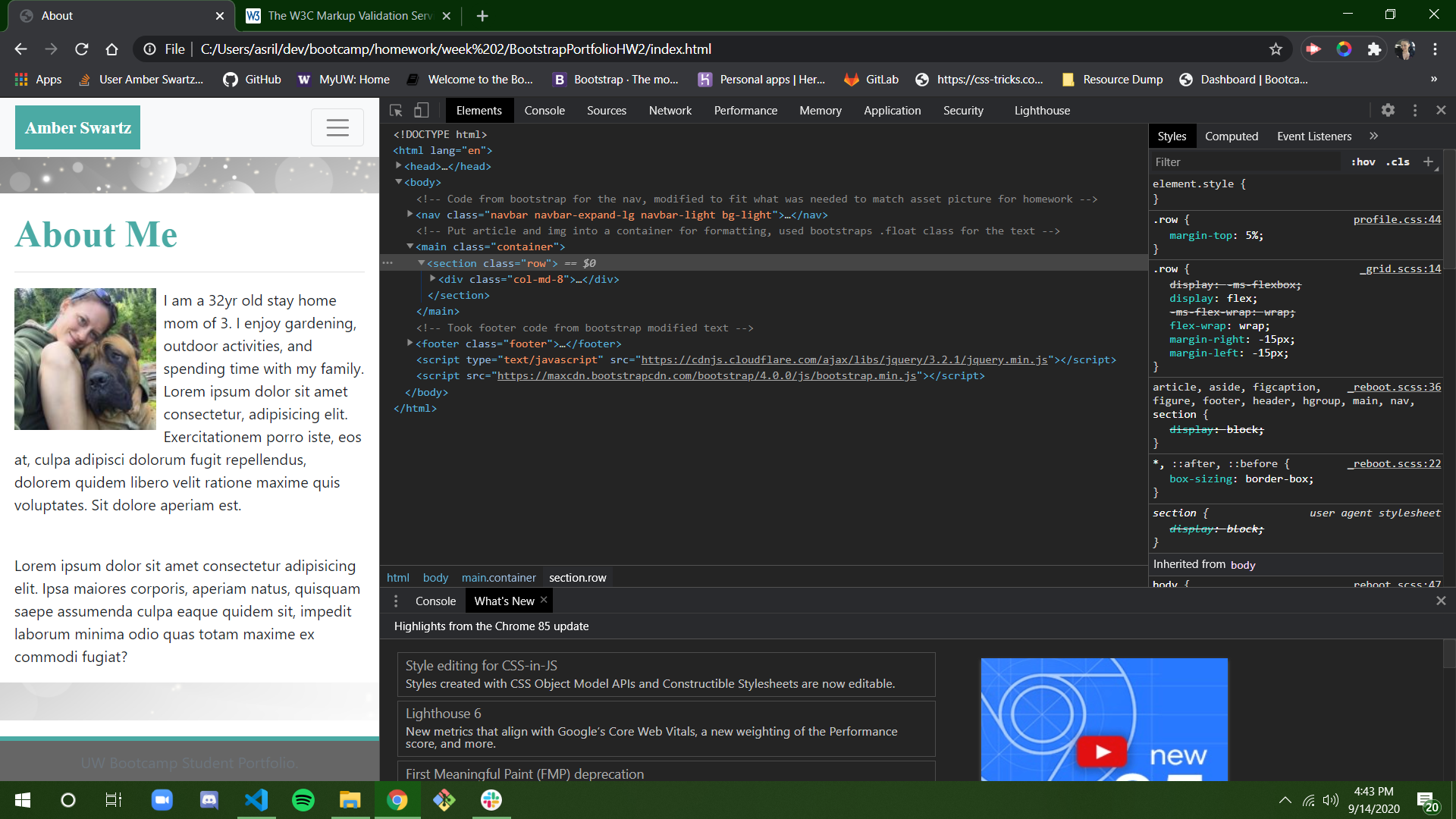 GitHub - ASwartz14/BootstrapPortfolio: Week two basic reactive bootstrap portfolio