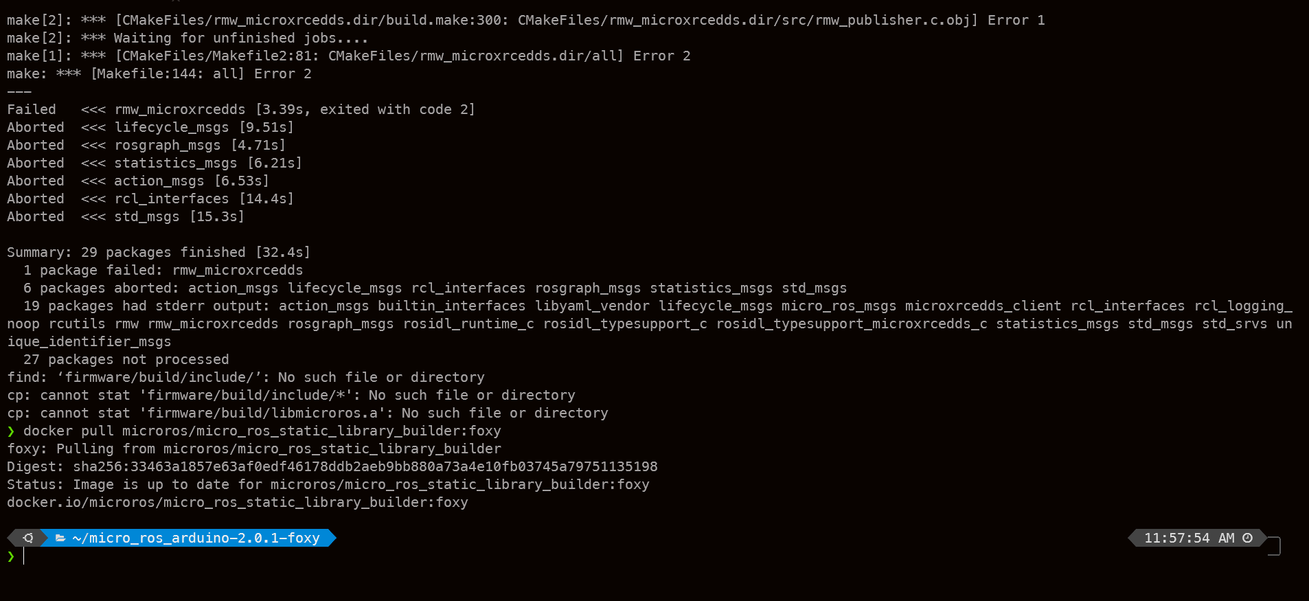 Micro-ROS-Agent / Teensy 4 subscriber: not updating Custom Message header/frame_id, and float64 ...