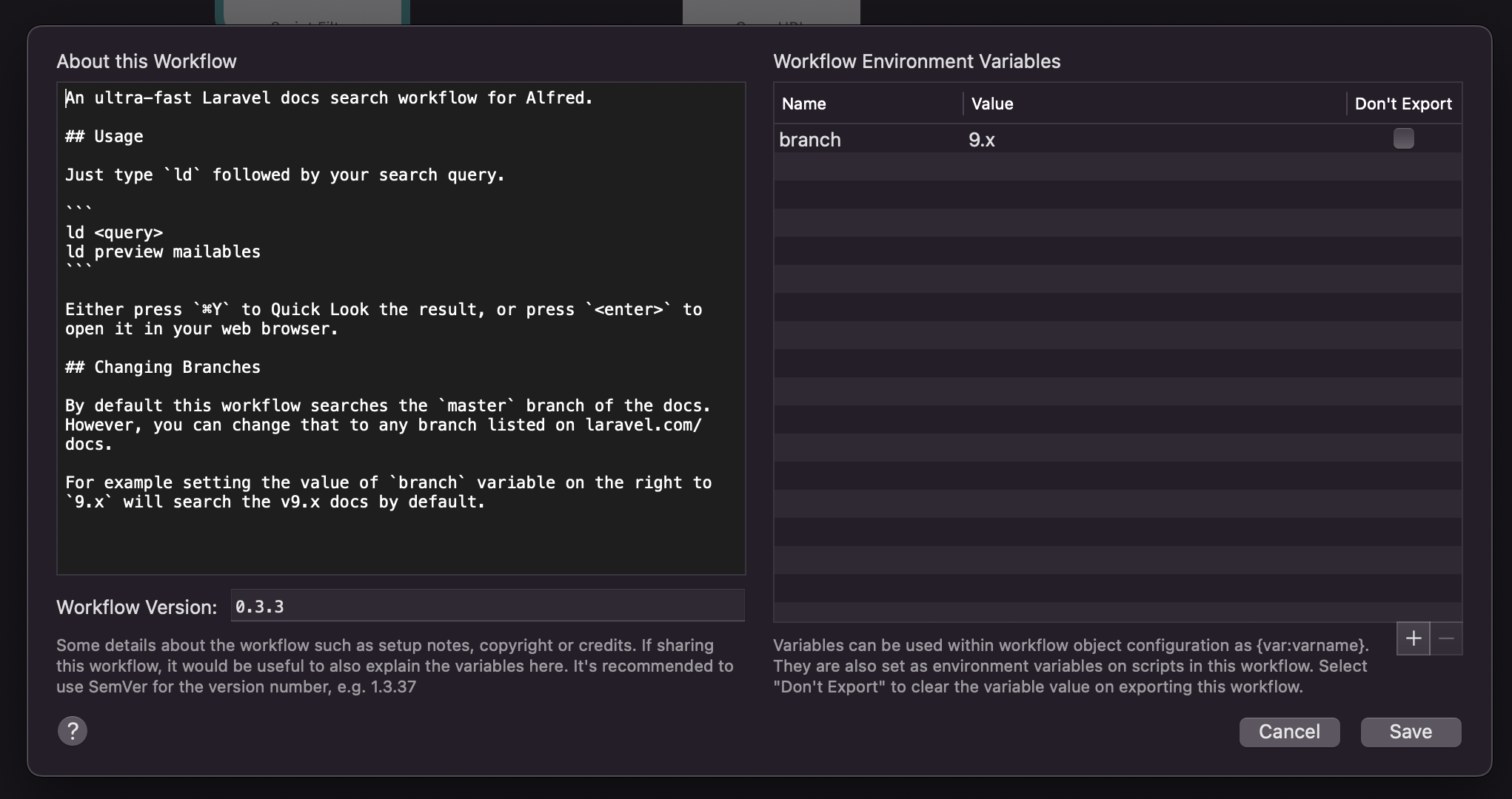 Can not query 9.x docs, but can query 8.x docs.` · Issue #25 · tillkruss/alfred-laravel-docs ...