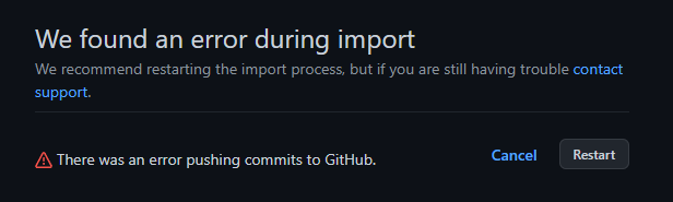 Importing Large Repo From Gitlab To Github Fails · Community