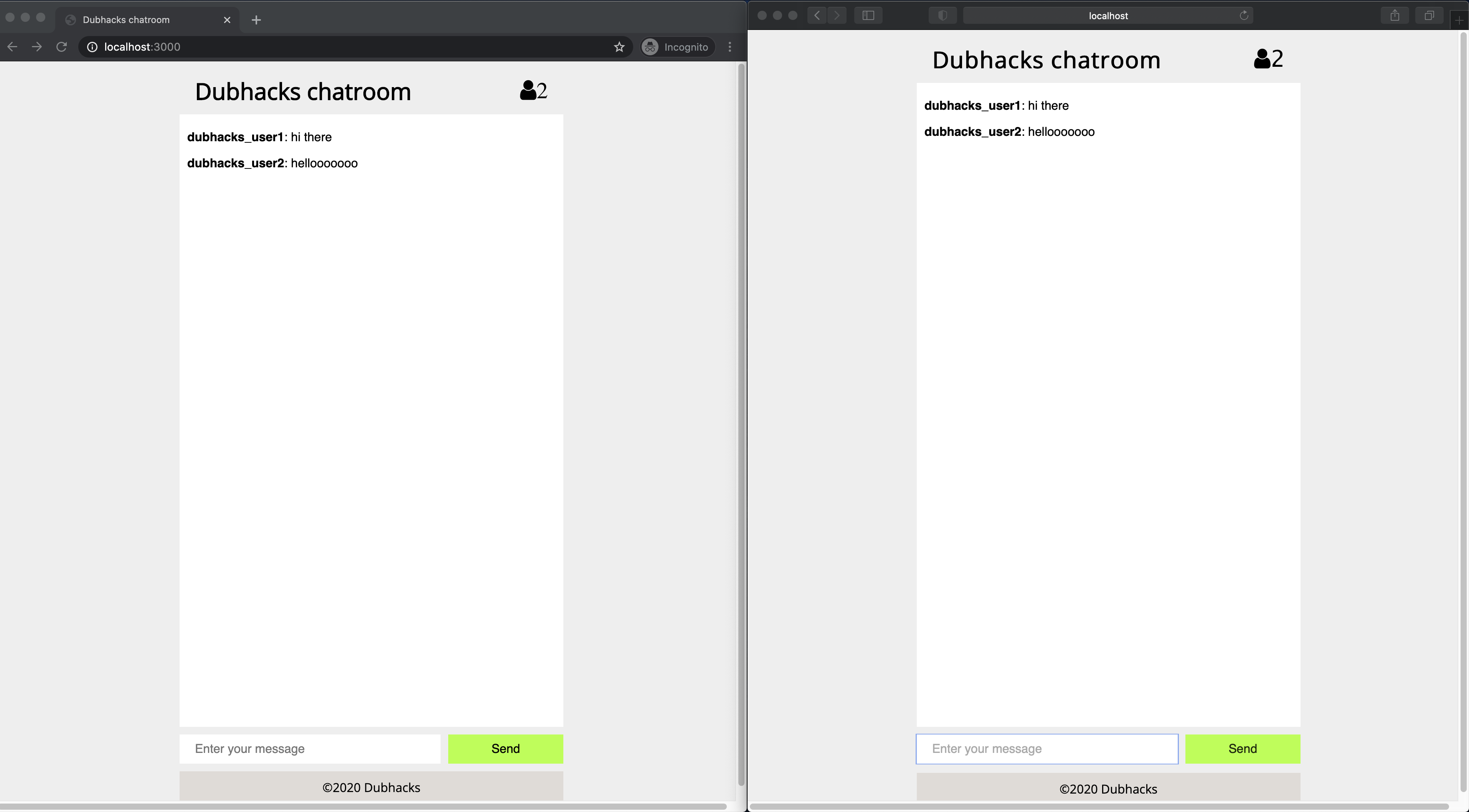Dubhacks_2020_chatroom | Devpost