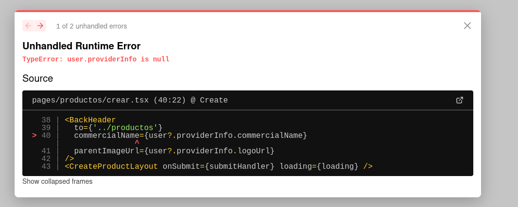 When an user without Providers info log in, is crashing the APP · Issue #228 · Azordev/did-admin ...