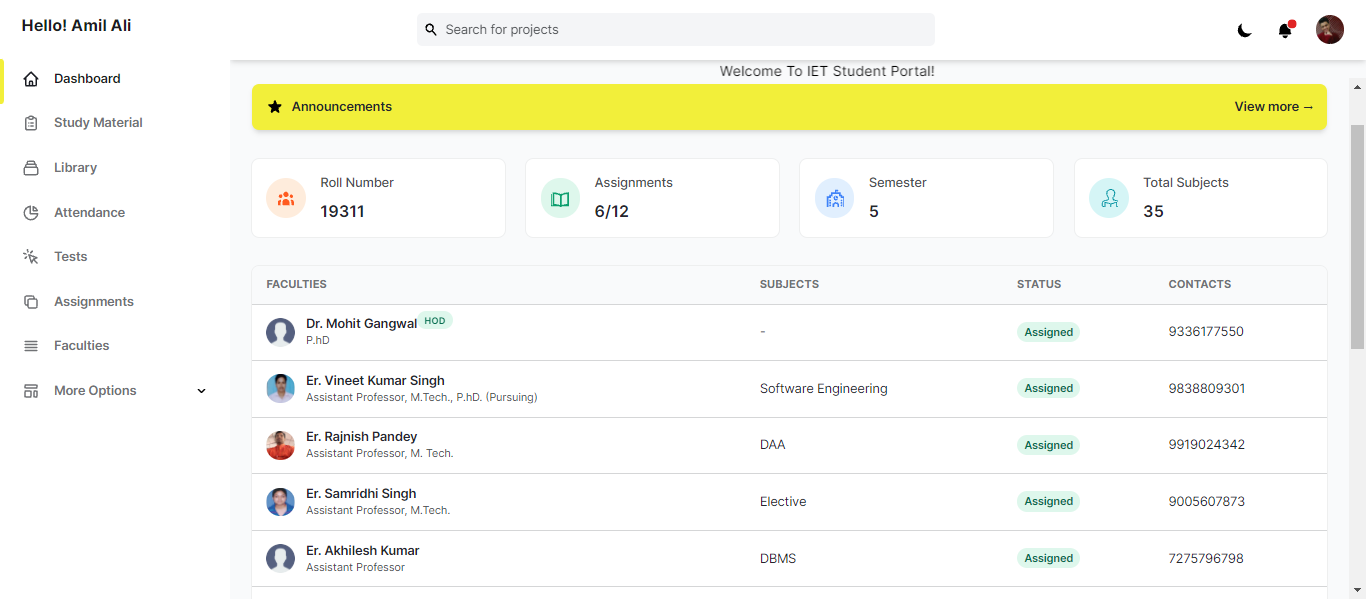 GitHub - amilali/Project-Student-Dashboard
