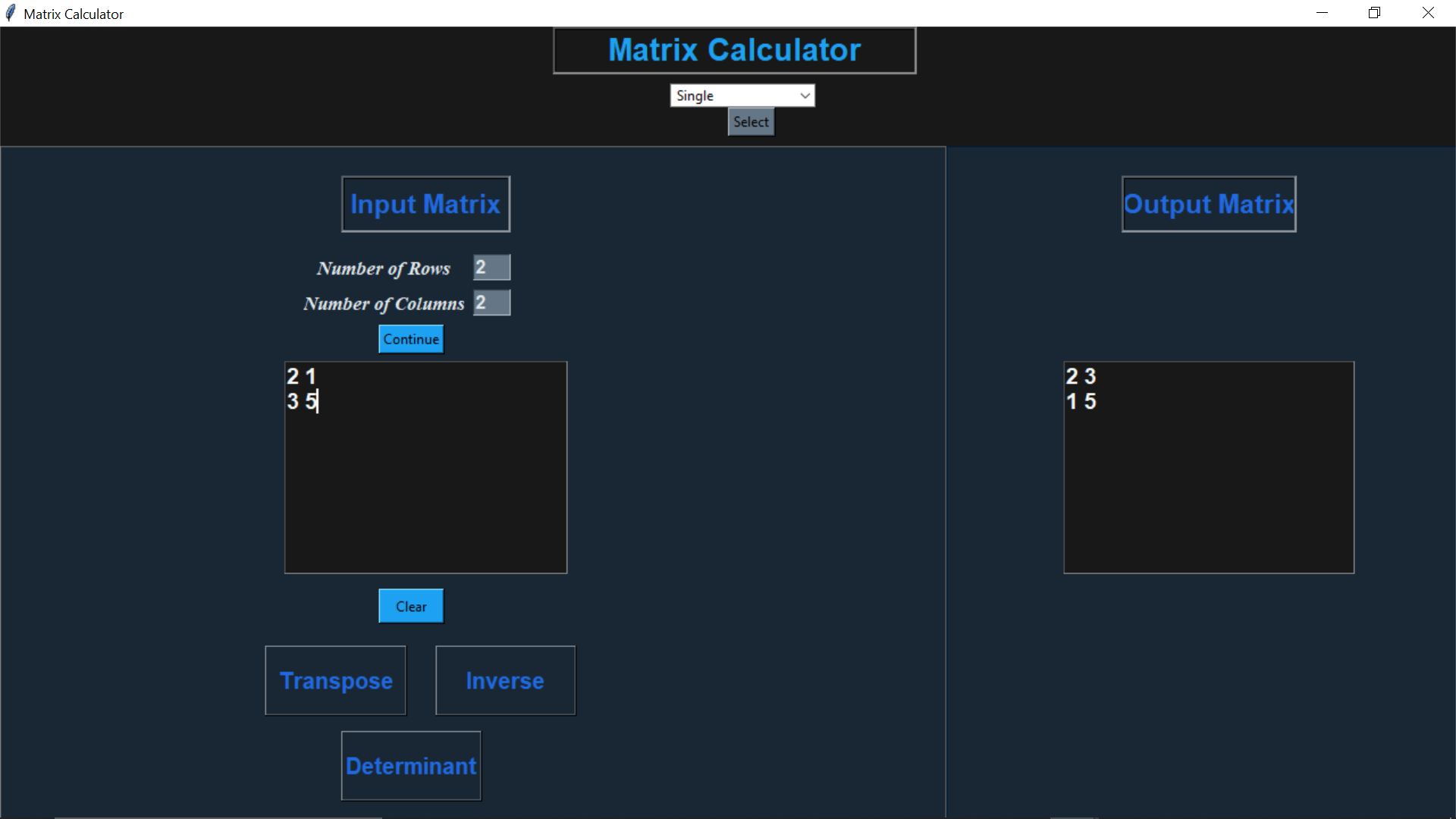 GitHub - samuelsenerwa/Matrix-Calculator