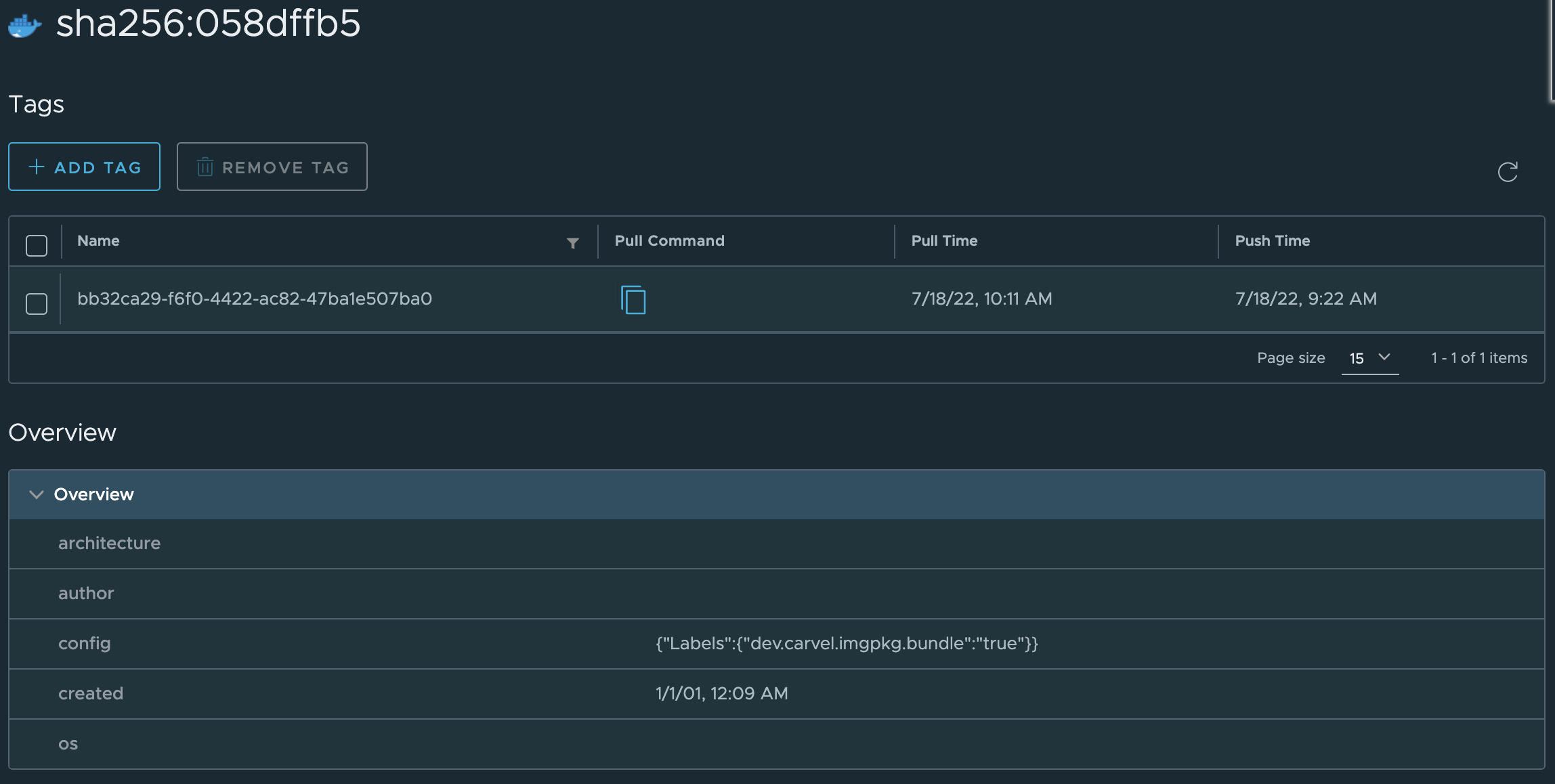 Image author not valued in Harbor UI · Issue #17190 · goharbor/harbor · GitHub