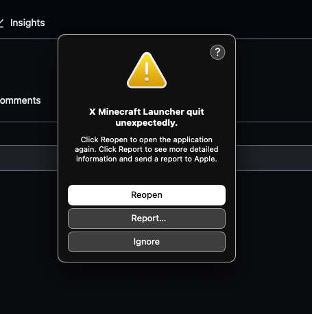 Launcher quit unexpectedly · Issue #469 · Voxelum/x-minecraft-launcher · GitHub