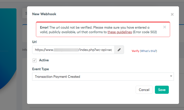 "Error! The url could not be verified." on Webhook creation · Issue #1733 · VivaPayments/API ...