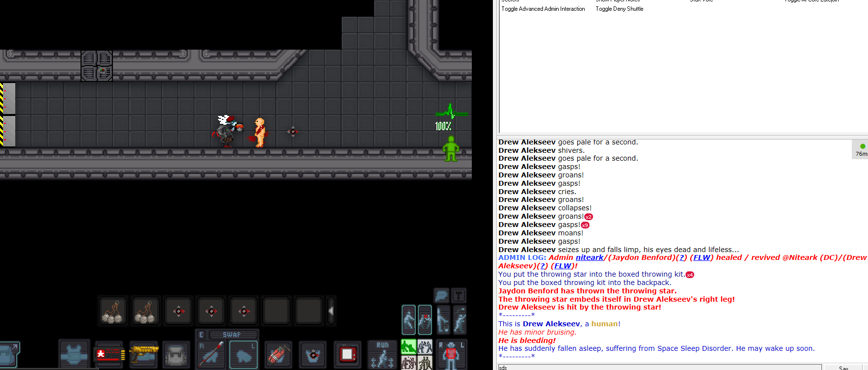 Thrown objects work weird in melee range, unable to embed · Issue #20077 · ParadiseSS13/Paradise ...