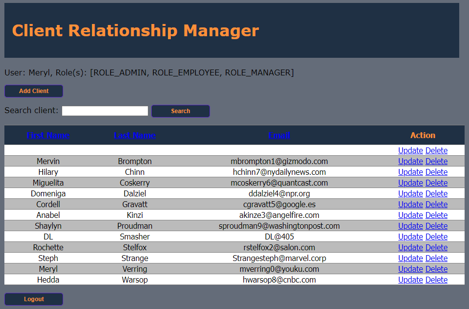 GitHub - Ninja-Cyborg/spring-security-crud-webapp: Client Relationship ... GitHub - Ninja-Cyborg/spring-security-crud-webapp: Client Relationship ...