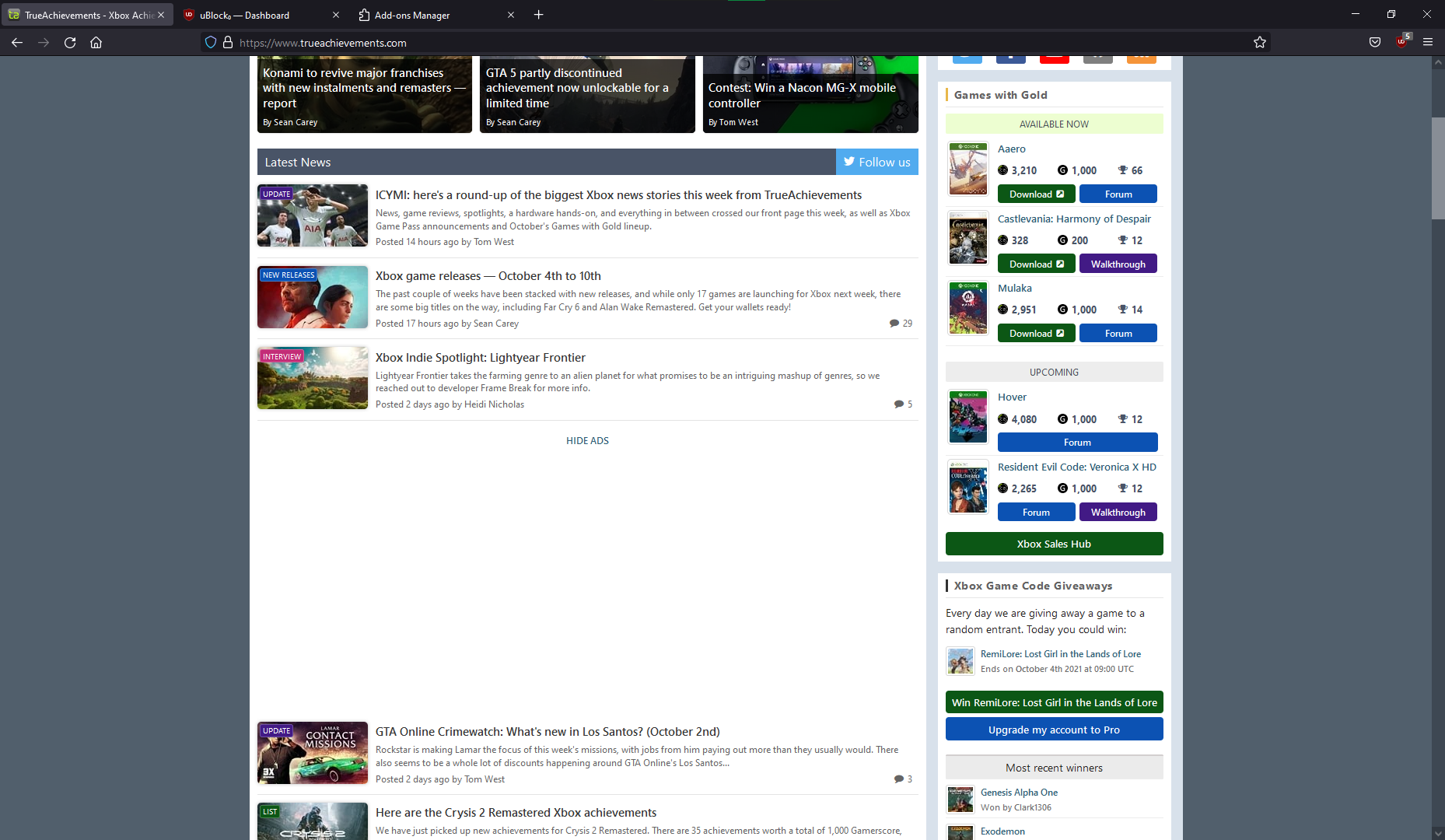 Blank ads space in trueachievements.com · Issue #10128 · uBlockOrigin/uAssets · GitHub