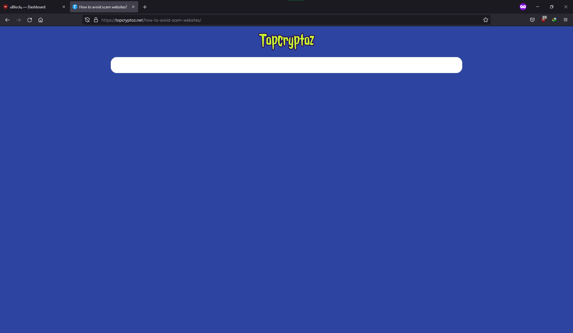Incorrect blocking in topcryptoz.net and allcryptoz.net · Issue #10291 · uBlockOrigin/uAssets ...