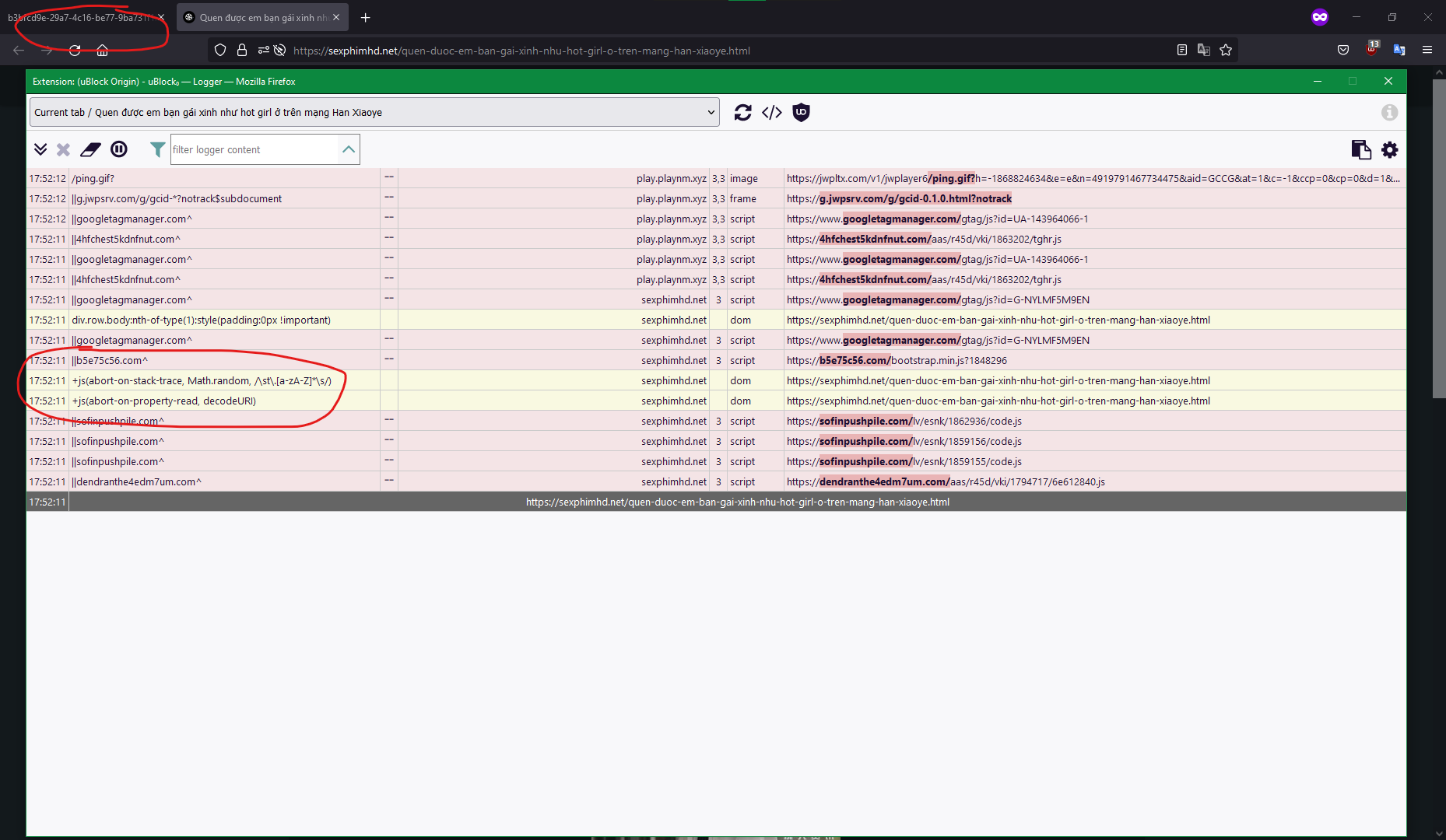 [NSFW] Popup in sexphimhd.net · Issue #10404 · uBlockOrigin/uAssets · GitHub