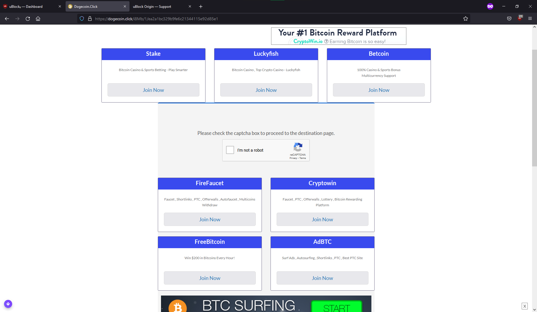 dogecoin.click, freebitcoin.vip, freelitecoin.vip: ads · Issue #10608 ...