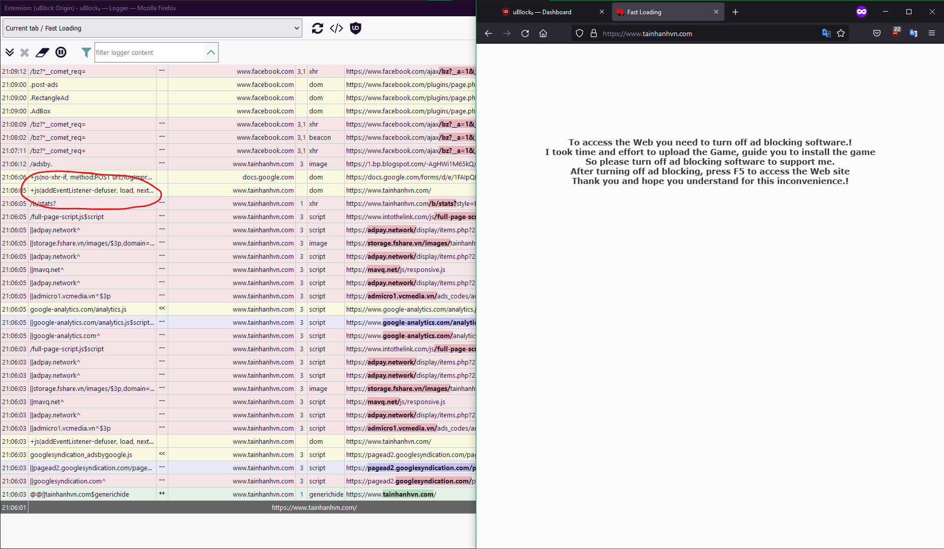 tainhanhvn.com: detection · Issue #10820 · uBlockOrigin/uAssets · GitHub