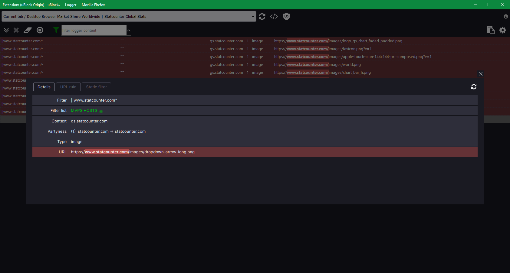 Double rule `statcounter.com` · Issue #11321 · uBlockOrigin/uAssets · GitHub