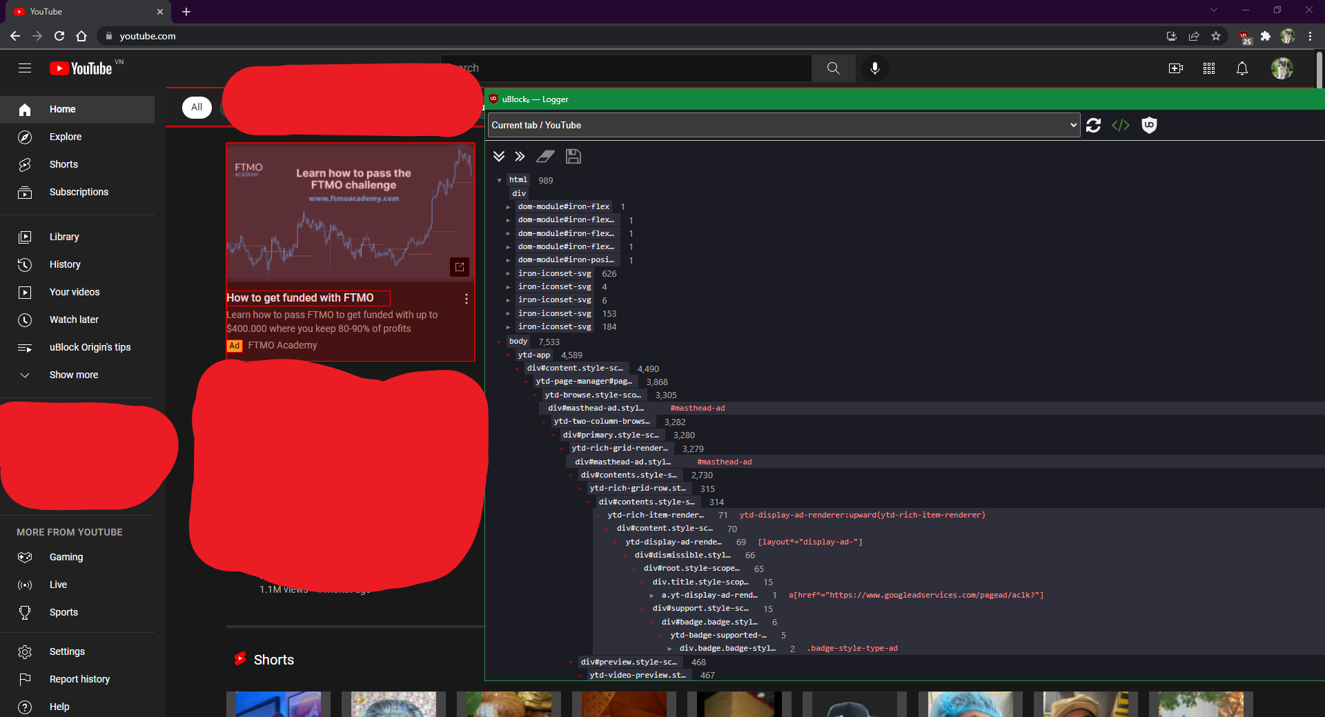 youtube.com: breakage · Issue #13012 · uBlockOrigin/uAssets · GitHub