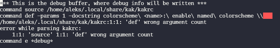kakrc:1: 'def' wrong argument count · Issue #3376 · mawww/kakoune · GitHub