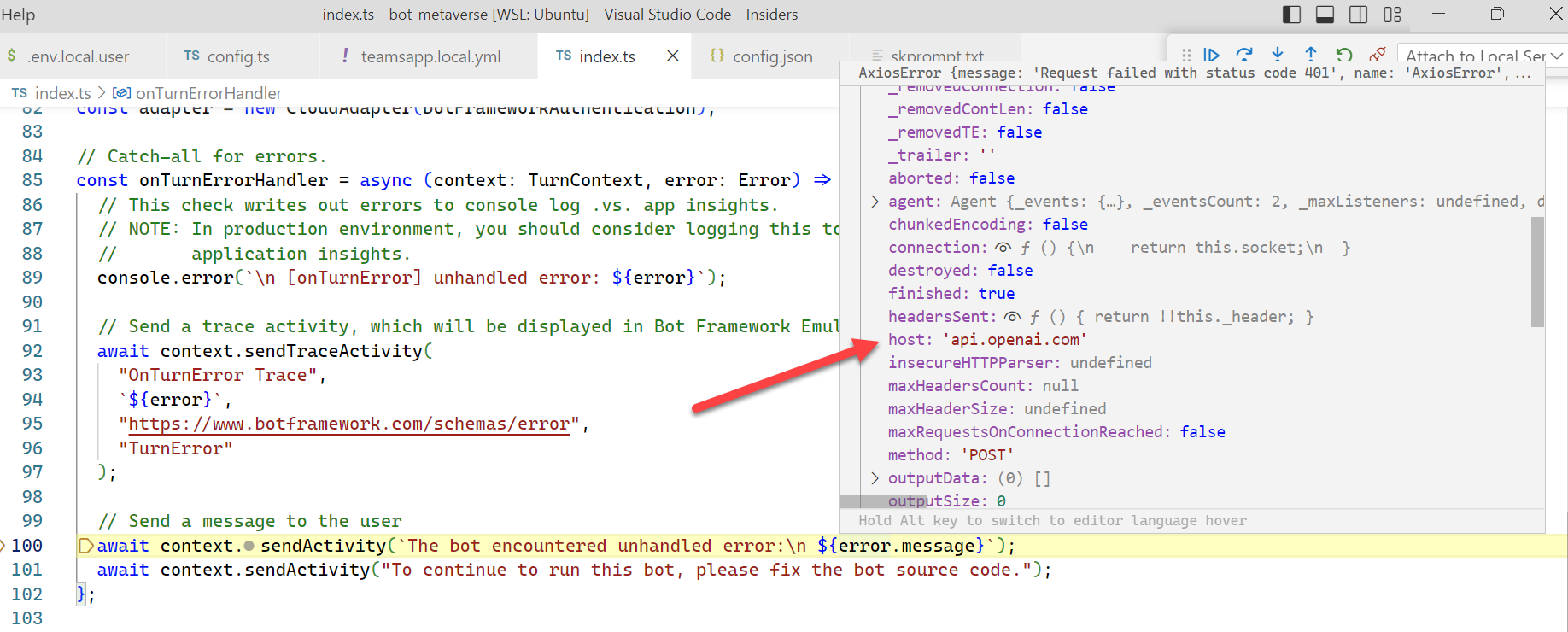 Cannot use Azure OpenAI service · Issue #163 · microsoft/teams-ai · GitHub