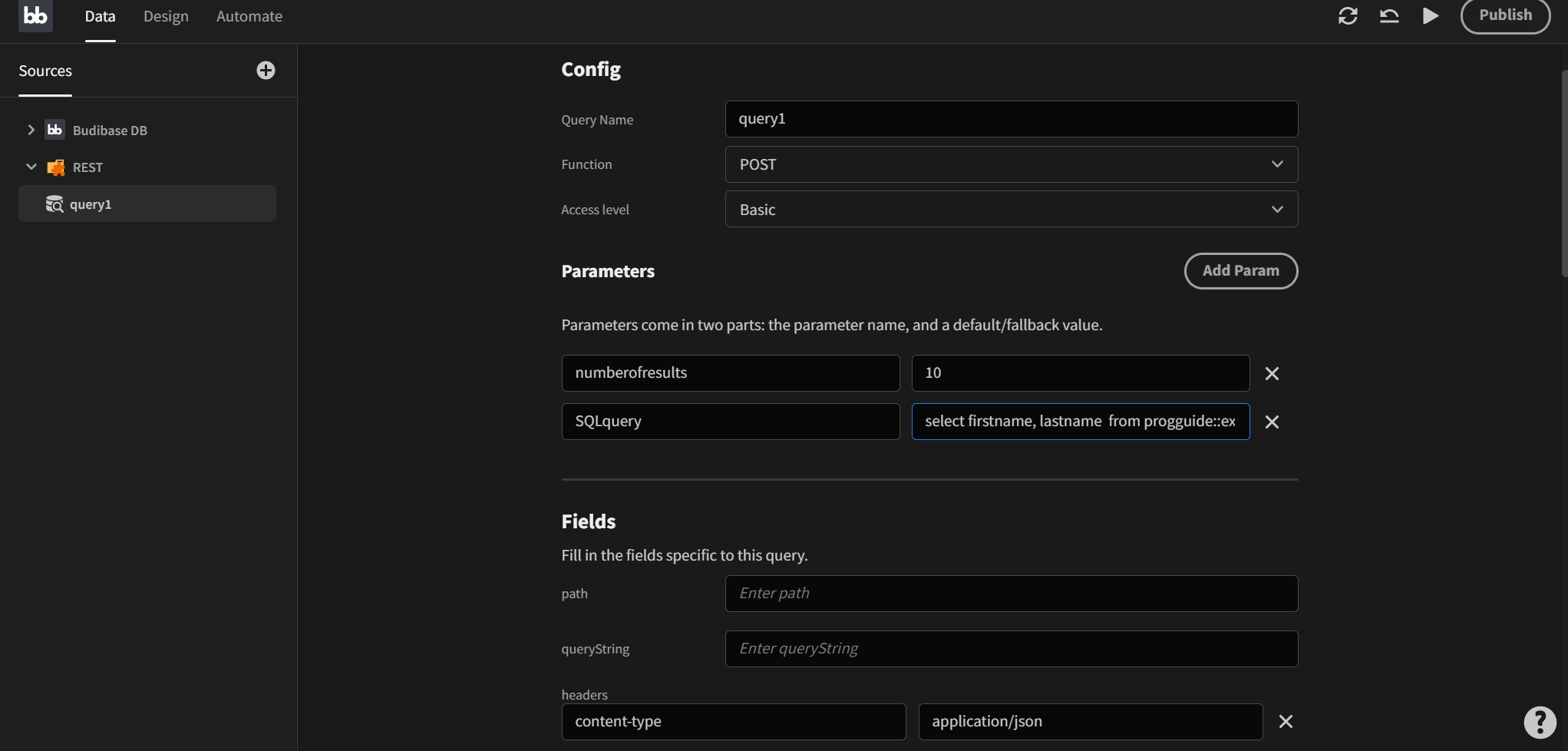 SQL query fails on REST datasource when passed as parameter to requestBody · Budibase budibase ...