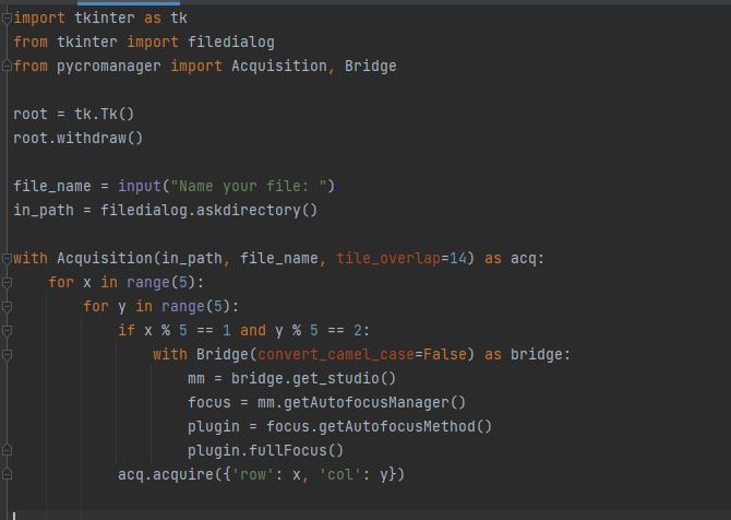 Error running Autofocus with XY tiling feature (using pycro) · Issue #1299 · micro-manager/micro ...