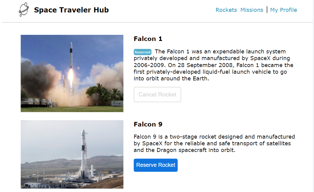 GitHub - ocrearyy/Space-Travelers: The Space Travelers web application app built with React ...