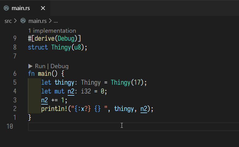 VSCode mishighlights format!("{:x?}", a) · Issue #6427 · rust-lang/rust-analyzer · GitHub