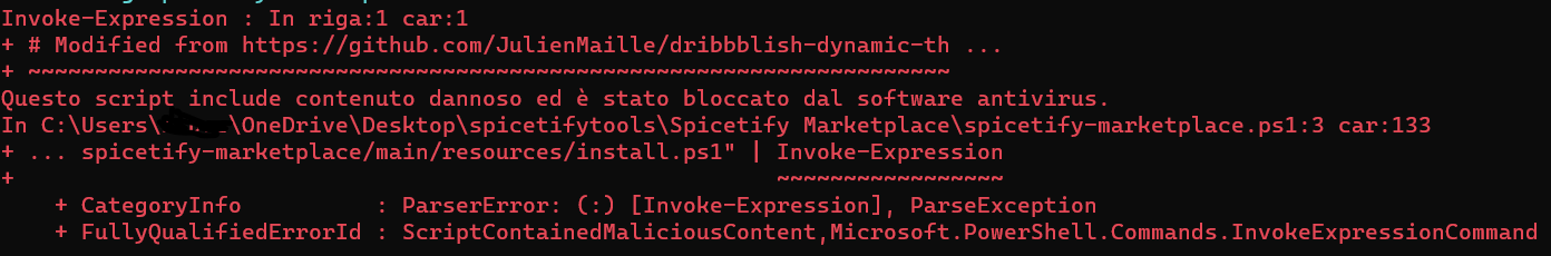 Antivirus Block the installation Process · Issue #2239 · spicetify/cli · GitHub