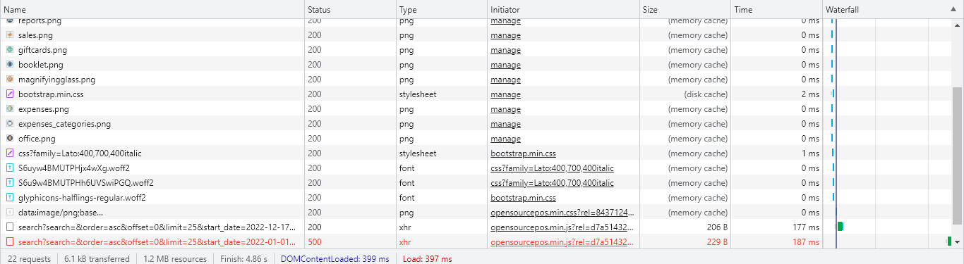 500 error only on Sale Module · Issue #3613 · opensourcepos/opensourcepos · GitHub