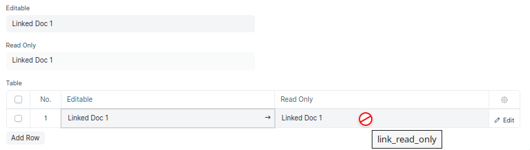 Read only Link in Child Table Behaviour · Issue #20132 · frappe/frappe · GitHub