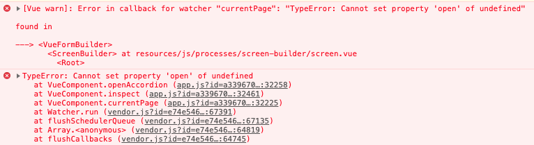 When saving a new page or switching between pages, it displays a console error · Issue #375 ...