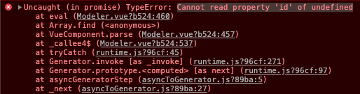Investigate error message: Cannot read property 'id' of undefined · Issue #1048 · ProcessMaker ...