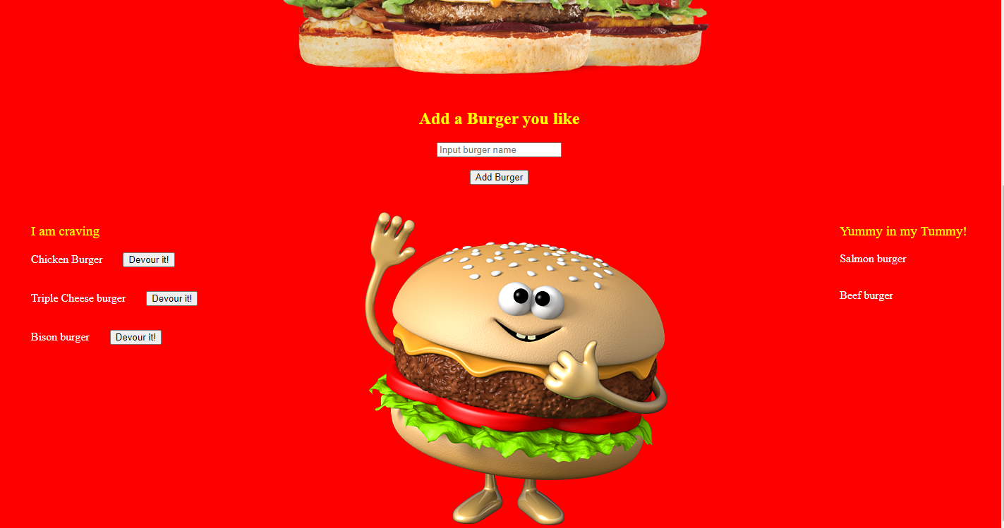GitHub - Sumayyahm/EatDaBurger: A burger logger app that allows the user to log their favourite ...