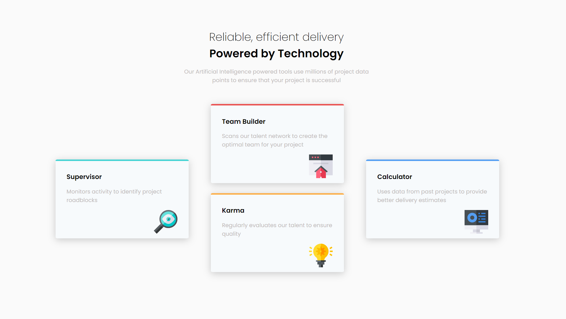 GitHub - caiquelourencette/fourCards: Section with four feature cards