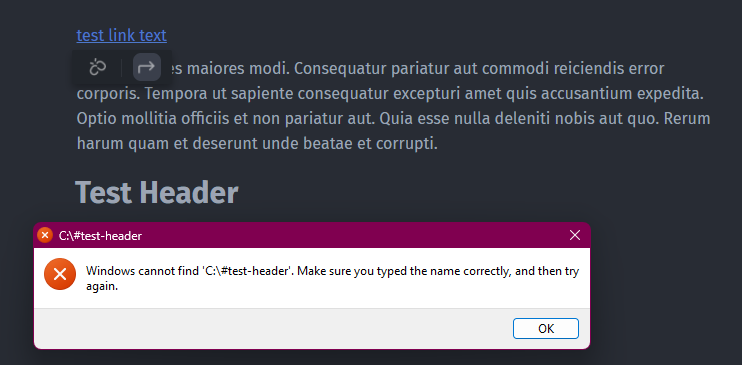 Internal links not working · Issue #2469 · marktext/marktext · GitHub